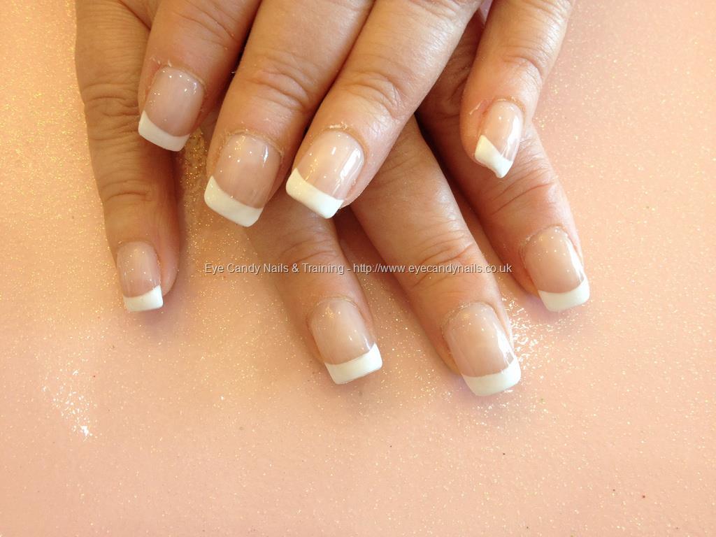 Eye Candy Nails And Training Acrylic Nails With French Gel Polish By