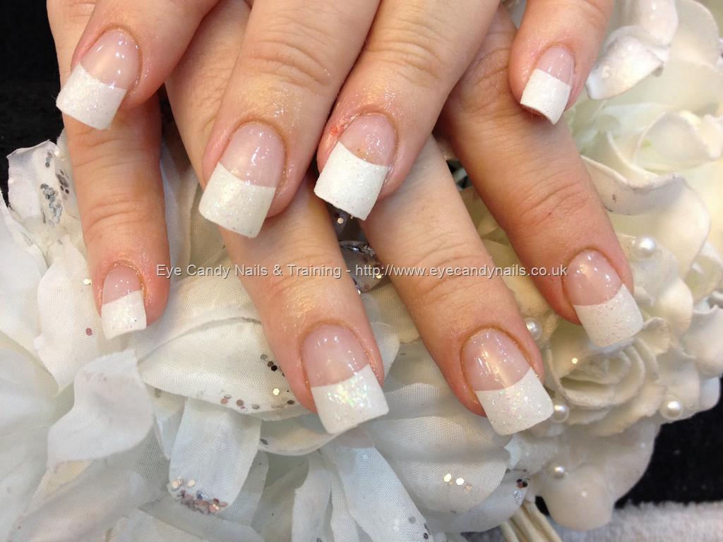 Eye Candy Nails And Training Acrylic Nails With White Tips By Nicola