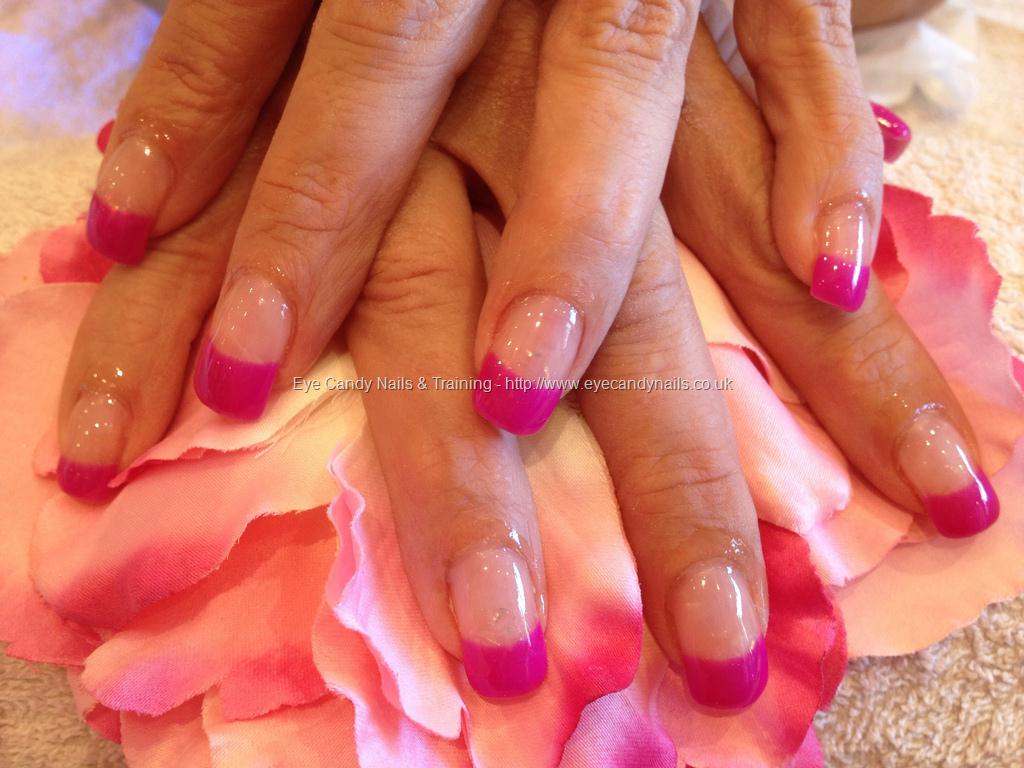 Eye Candy Nails And Training Acrylic Nails With Gel Polish On Tips By
