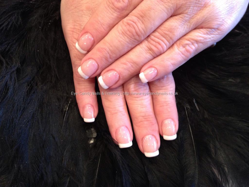 Eye Candy Nails And Training Acrylic Nails With French Gel Polish By